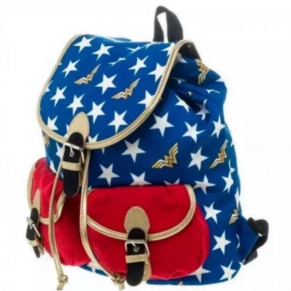 DC Comics | Bags | Dc Comics Wonder Woman Backpack | Poshmark
